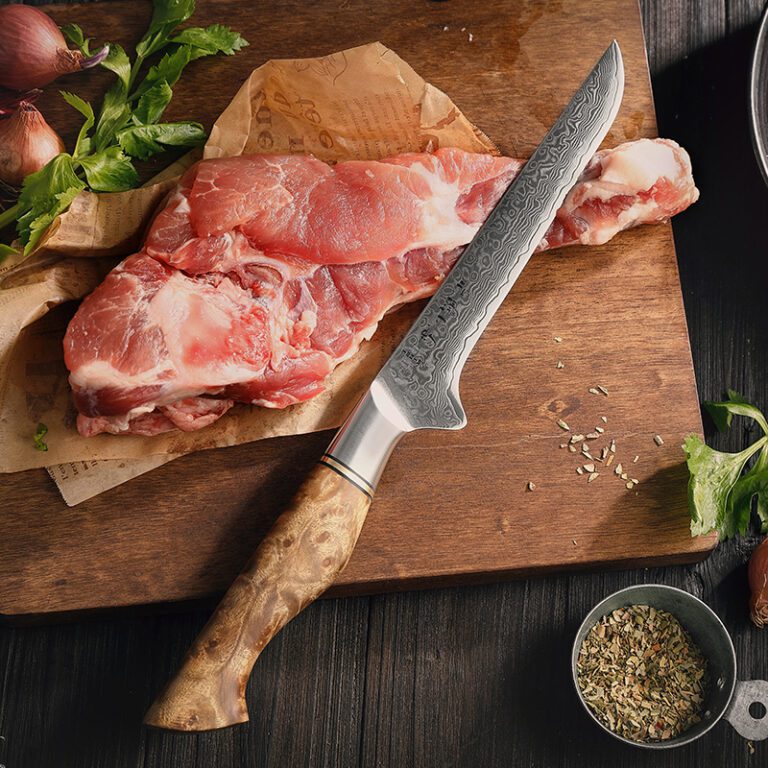 Order HEZHEN 6.1″ Boning Knife (B30-TG) – 67 Layers Damascus Steel with ...