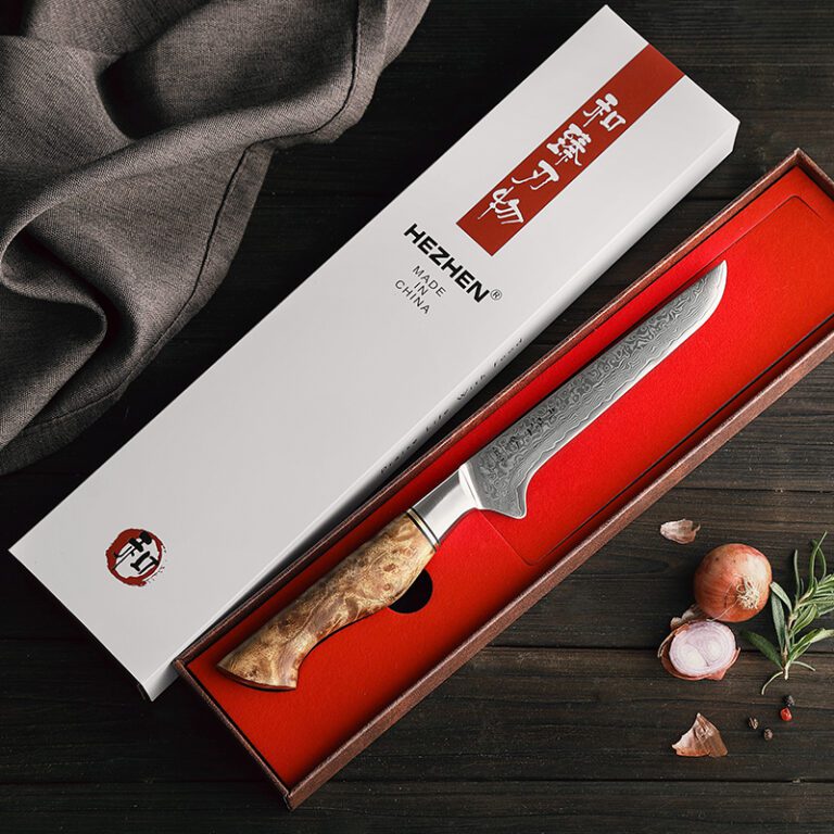 Order HEZHEN 6.1″ Boning Knife (B30-TG) – 67 Layers Damascus Steel with ...