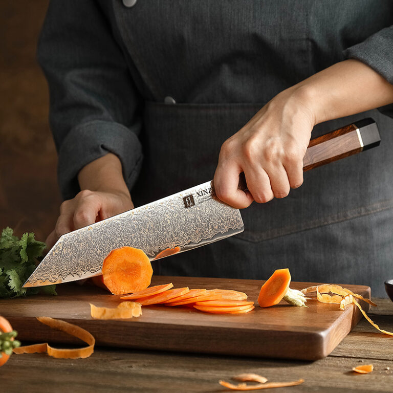 Shop XINZUO 8.3″ Chef Knife (F5C-CS) – 37 Layers Copper Damascus Steel ...