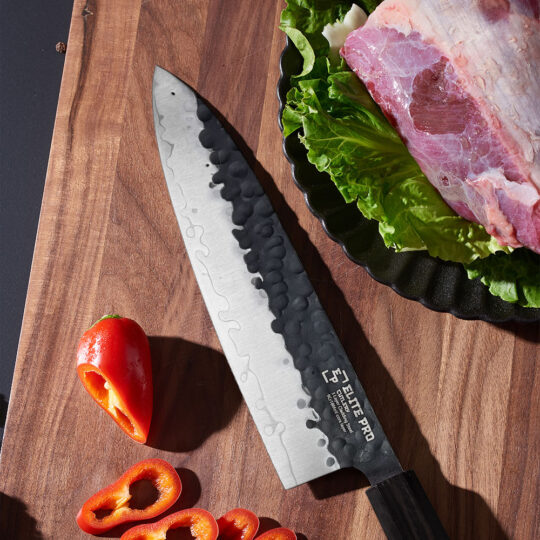 Order Elite Pro Cutlery 8″ Chef Knife, 3 Layers Cladding Steel with UAE ...