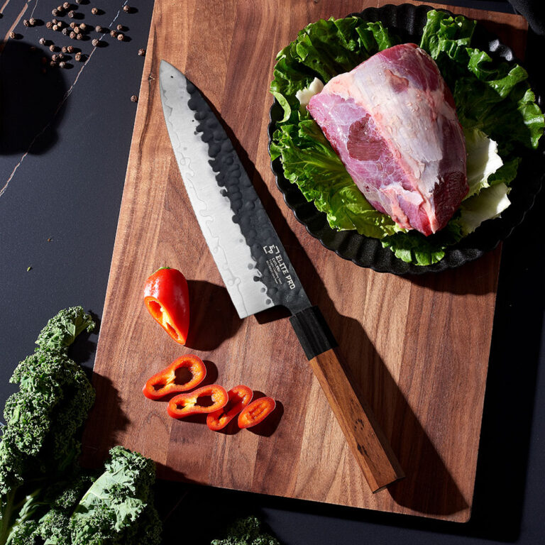Order Elite Pro Cutlery 8″ Chef Knife, 3 Layers Cladding Steel with UAE ...